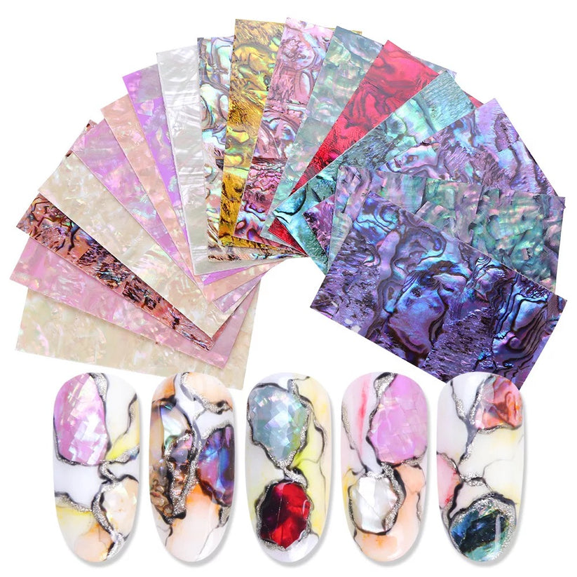 Light Blue Mable Seashell - Individual Pack #07 | PremierNail